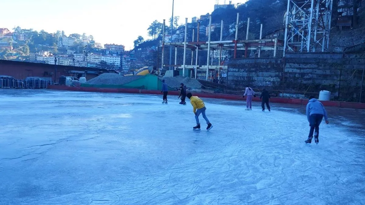 New Year Festivities at Shimla's Iconic 100-Year-Old Ice Skating Rink ...