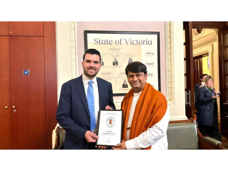 HH Shri Rajrajeshwar Guruji Honoured at Parliament House, Melbourne ...